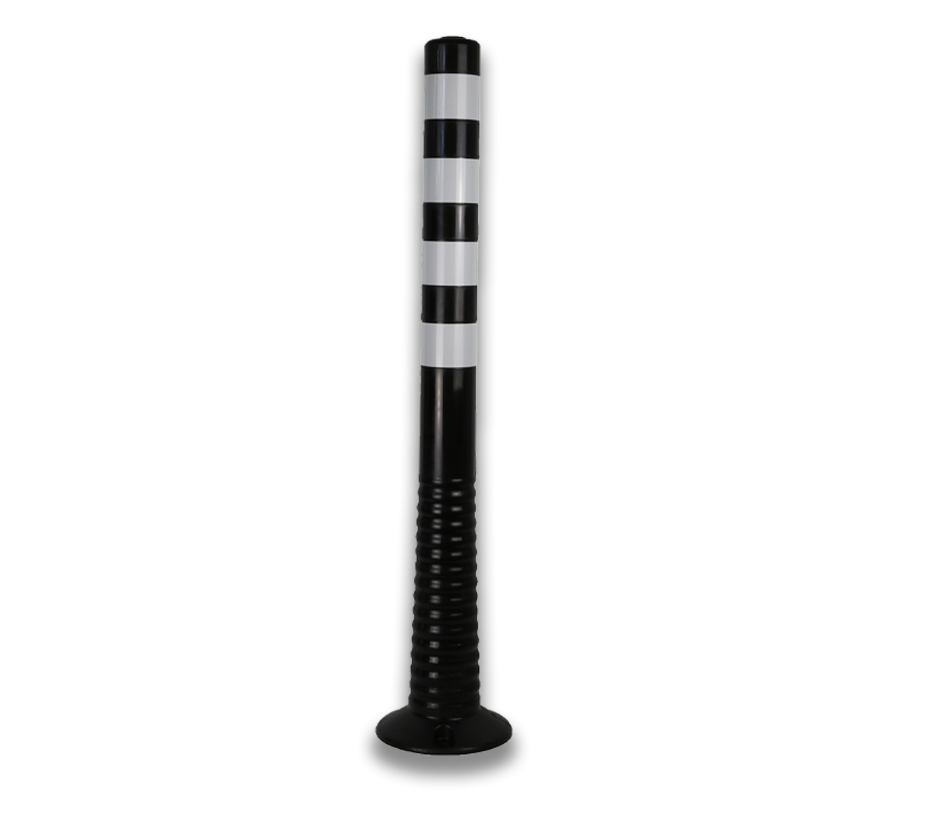 FlexBrite™ Flexible Bollard 1000mm (Black-White) - Pittman
